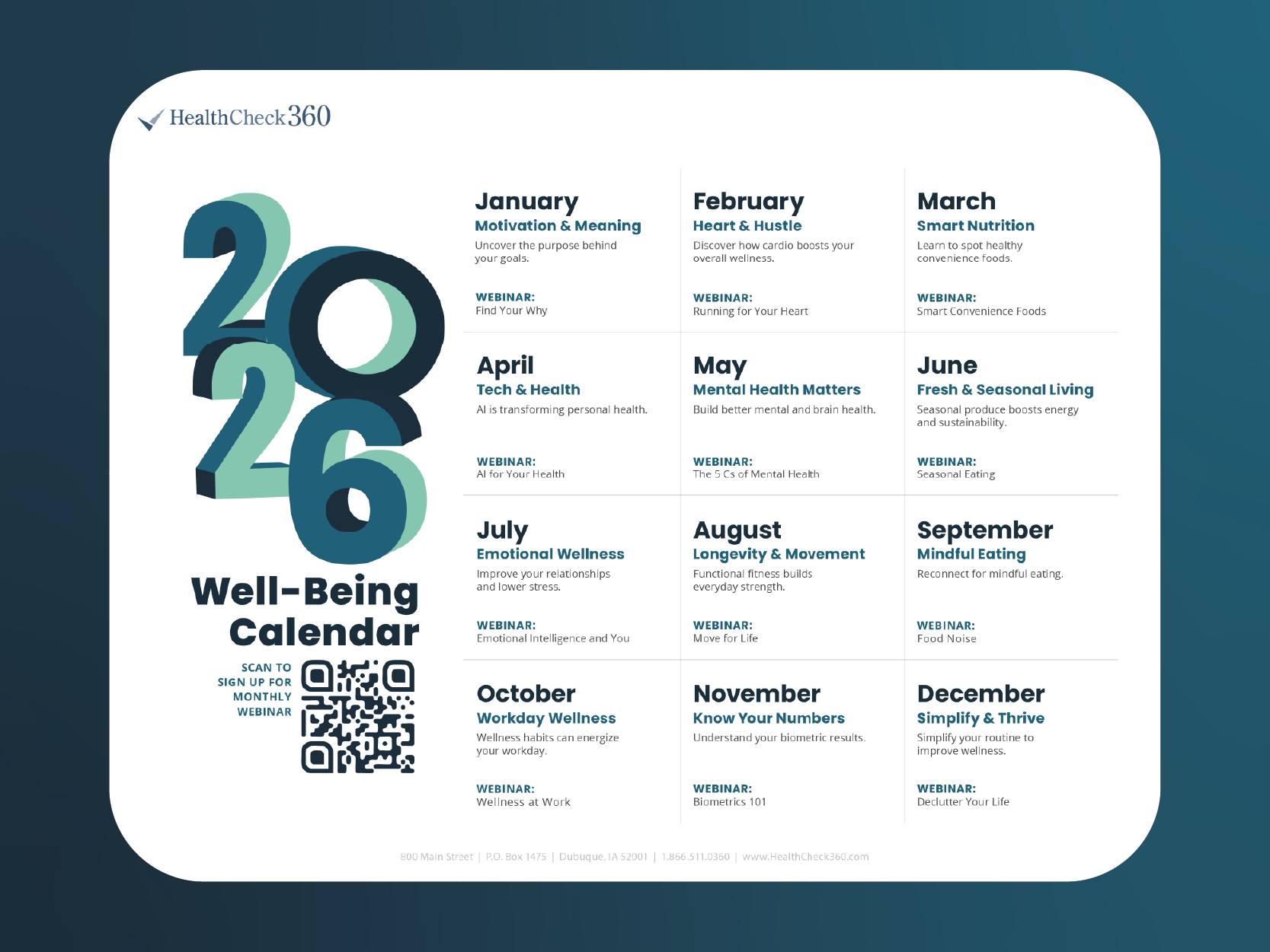 2026 Well-Being Calendar